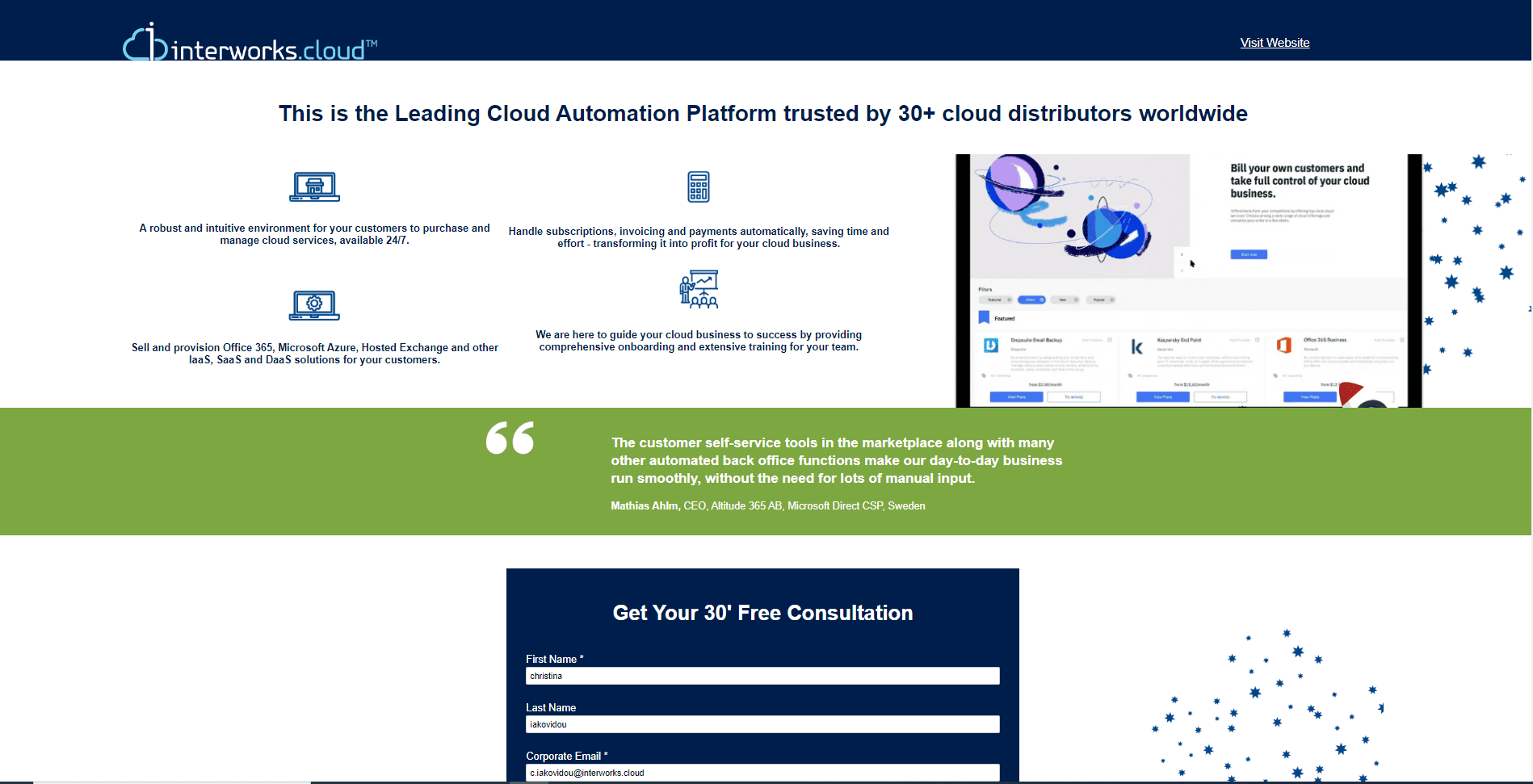 Act-On and interworks.cloud